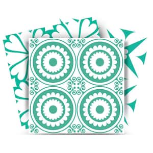 MI ALMA Green R13 12 in. x 12 in. Vinyl Peel and Stick Tile (24 Tiles ...