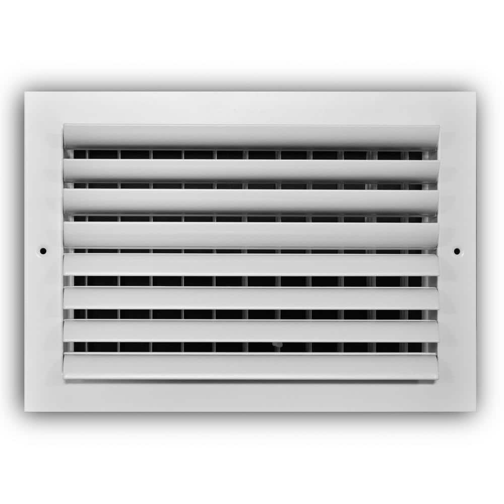 Everbilt 12 in. x 8 in. 2-Way Aluminum Adjustable Curved Blade Wall ...