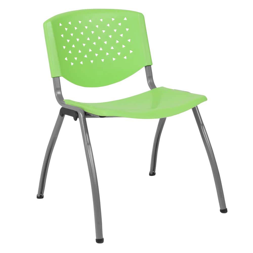 Carnegy Avenue Plastic Stackable Chair in Green CGA-RUT-226256-GR-HD ...