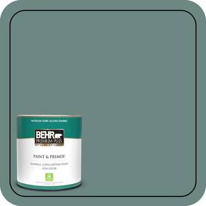 BEHR PREMIUM PLUS 8 oz. #480F-5 Marsh Creek Semi-Gloss Interior ...