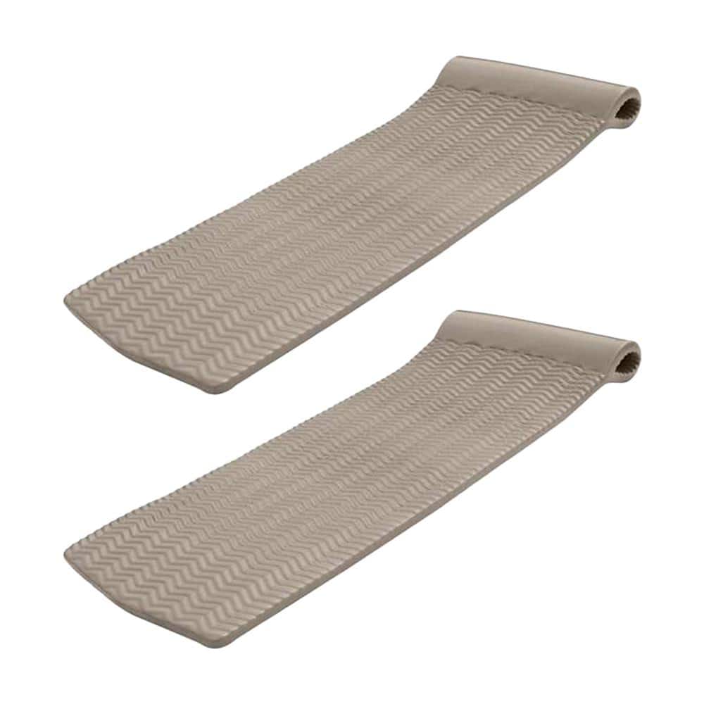 TRC Recreation Serenity 70 in. Bronze Foam Mat Raft Lounger Pool Float ...