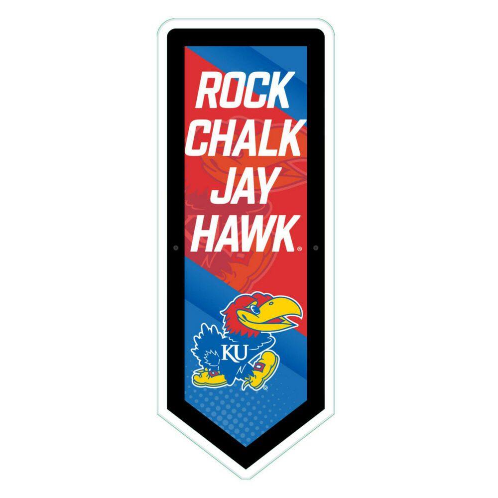 Evergreen University of Kansas Pennant 9 in. x 23 in. Plug-in LED ...