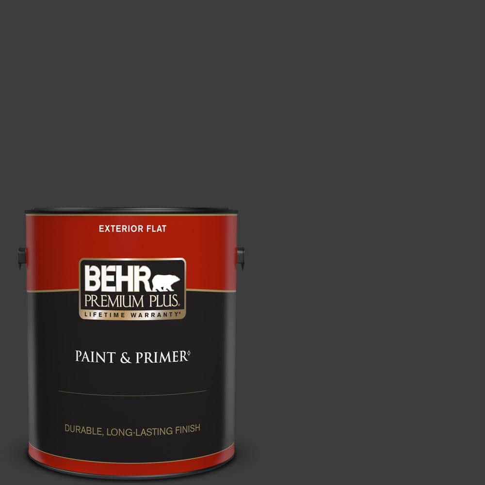 BEHR PREMIUM PLUS 1 gal. #MQ5-5 Limousine Leather Flat Exterior Paint ...
