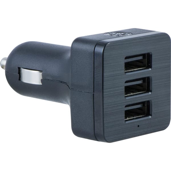 GE 3-Port DC USB Adapter, Black 35785 - The Home Depot