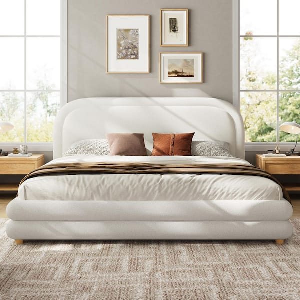 CHRISTOPHER KNIGHT HOME Carmelle Modern White Wood Frame King Size ...