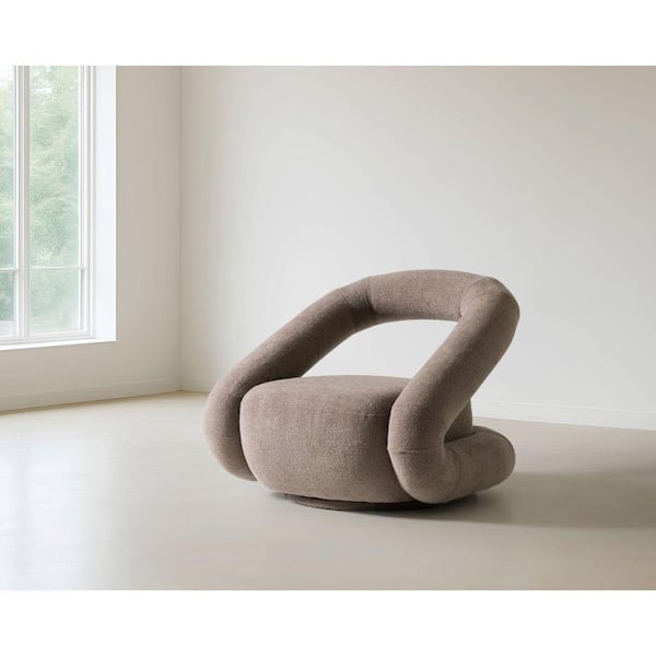 MR MODREST Divani Casa Tony Modern Brown Fabric Arm Chair 83028 - The ...