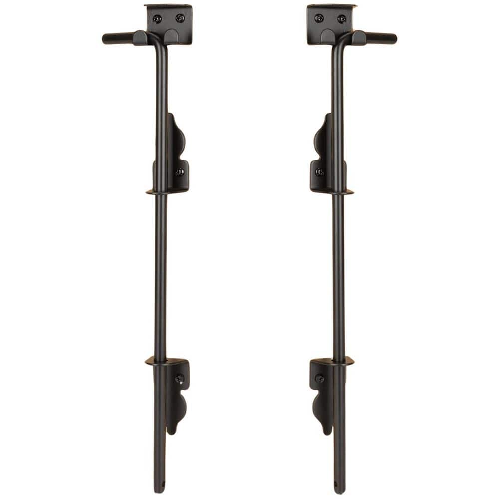 18 Heavy Duty Cane Bolt Drop Rod Steel Gate Ground Latch for Wood Metal ...