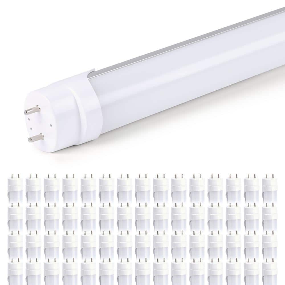 JAZAVA 40-Watt Equivalent 48 in. Linear Tube T8 G23 Cool White (4000K ...