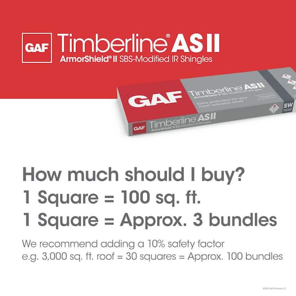 GAF Timberline ArmorShield II Shakewood Asphalt Specialty Roof Shingles (33.3 sq. ft. per Bundle ...