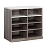 HomeVisions Mystic Oak Open Storage Cabinet 437330 - The Home Depot