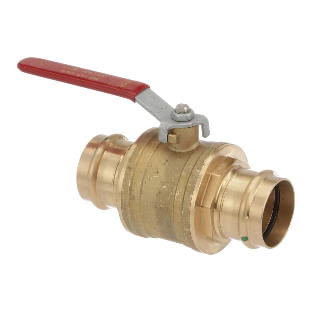 Viega ProPress 2 in. Press Zero-Lead Bronze and Brass Ball Valve 24025 - The Home Depot