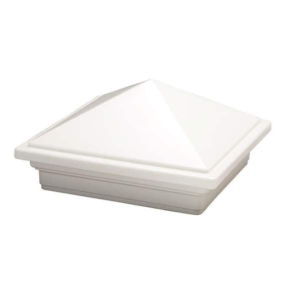 Trex 6x6 Post Sleeve White - Pyramid WTPYCAP6X6 - The Home Depot