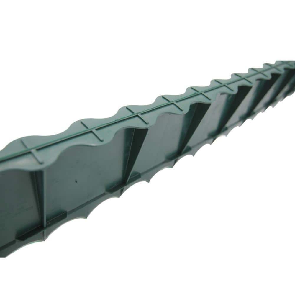 Vigoro 4 ft. Green Flexible Plastic No-Dig Landscape Edging 97301 - The ...