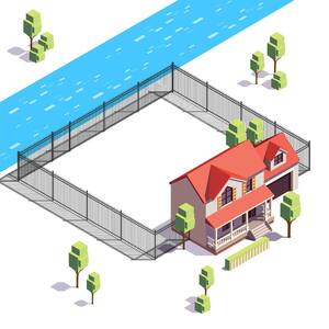 Fencer Wire 5 ft. x 8 ft. Heavy-Duty Steel Spaced Bar Pointed Pinnacle ...