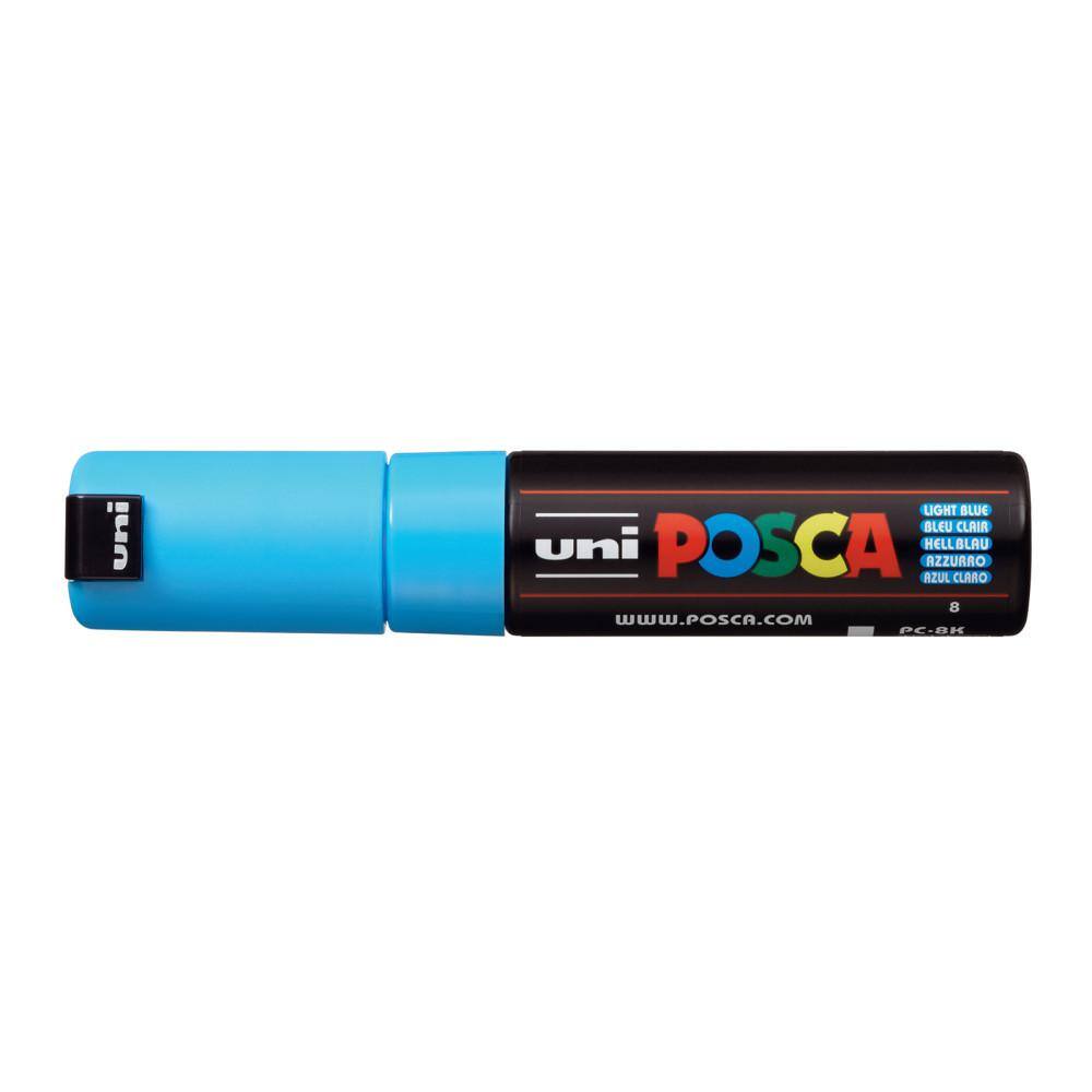 POSCA PC-8K Broad Chisel Paint Marker, Light Blue 076955 - The Home Depot