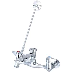 Central Brass 2-Handle Centerset Laundry Utility Faucet in Rough Brass ...