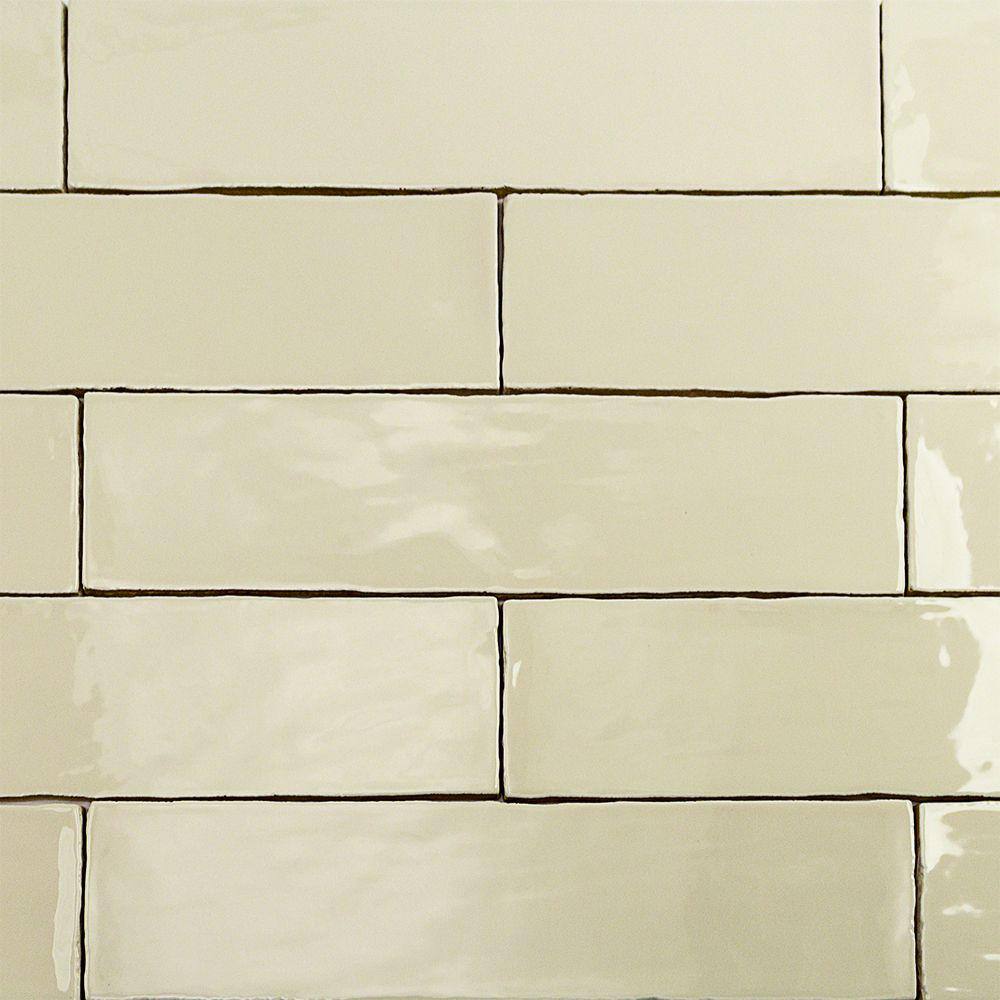 Buy Catalina Vanilla 3 in. x 12 in. x 8 mm Polished Ceramic Subway Wall ...