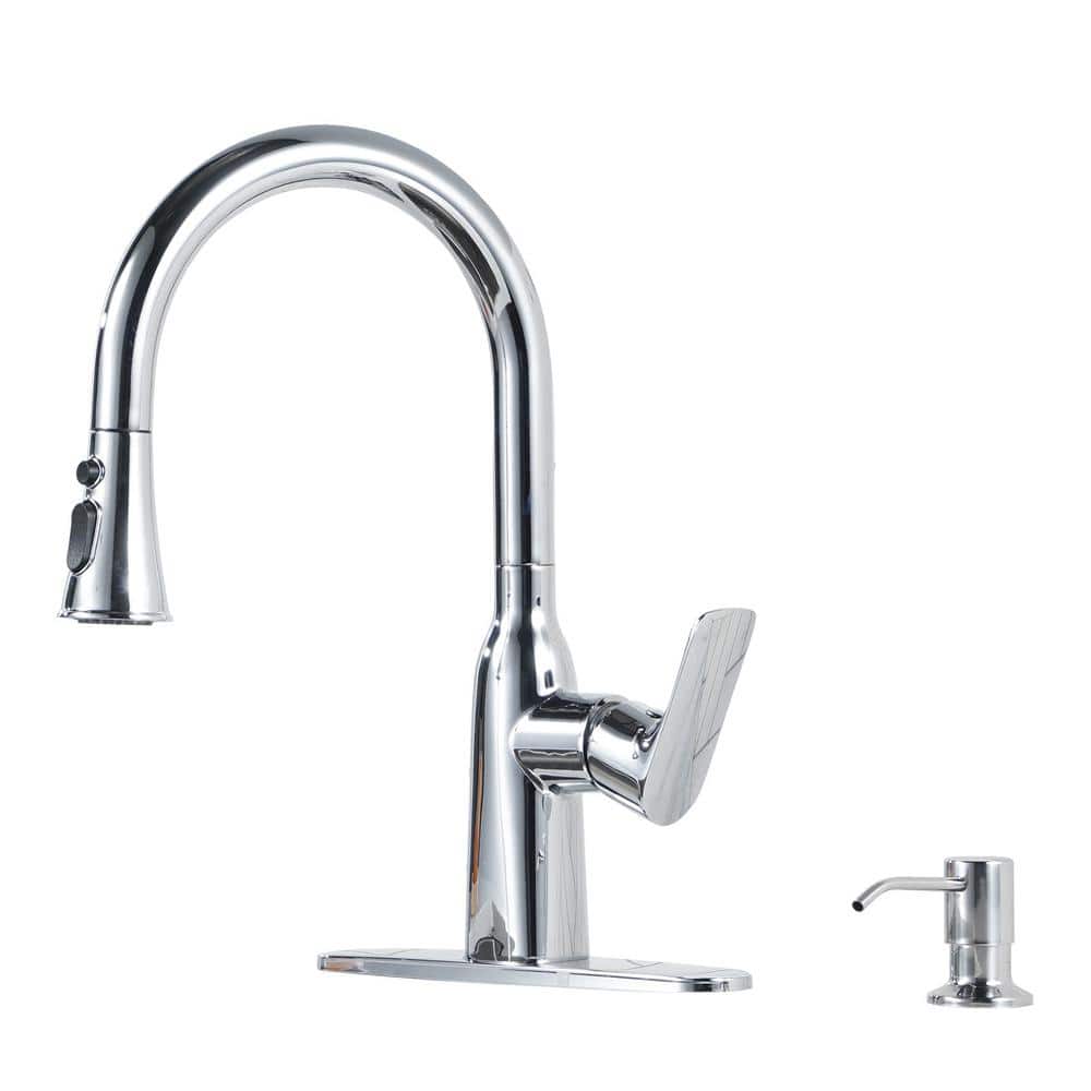 AVITAS Single Handle Pull Down Sprayer Kitchen Faucet with Soap ...