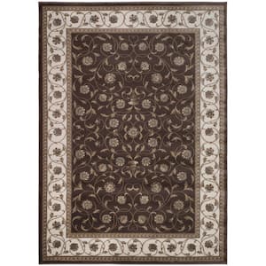 RADICI USA Pisa Light Green 5 ft. x 7 ft. Traditional Oriental Floral ...