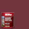 BEHR 1 gal. #S130-7 Cherry Cola Satin Interior/Exterior Masonry, Stucco ...