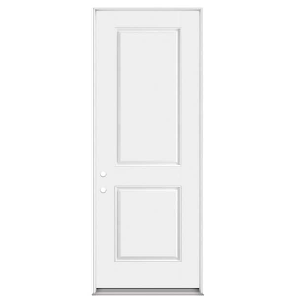 Masonite Lincoln Park 36 in. x 96 in. 2-Panel Right-Hand/Inswing Primed ...