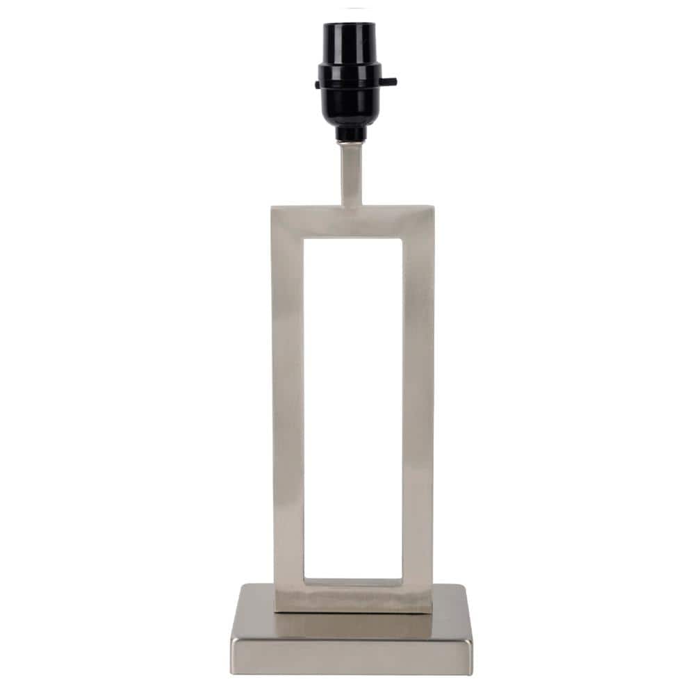 Hampton Bay Mix and Match 16 in. Brushed Nickel Medium Lamp Base ...
