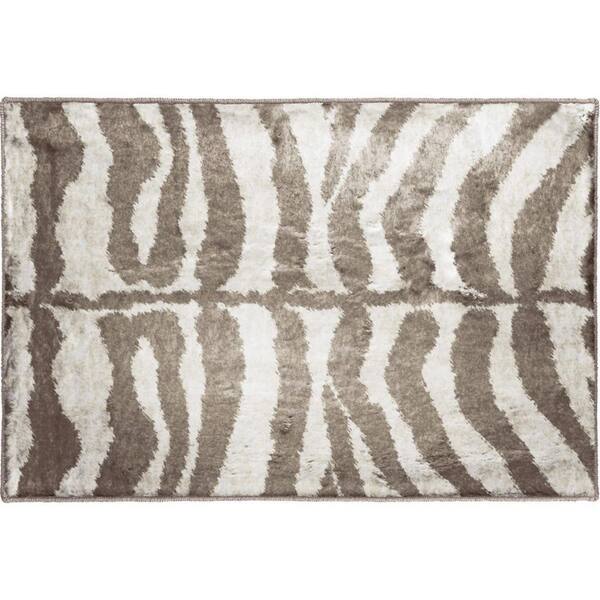 HomeRoots 2 X 3 Beige Animal Print Runner Rug 2000491649 - The Home Depot
