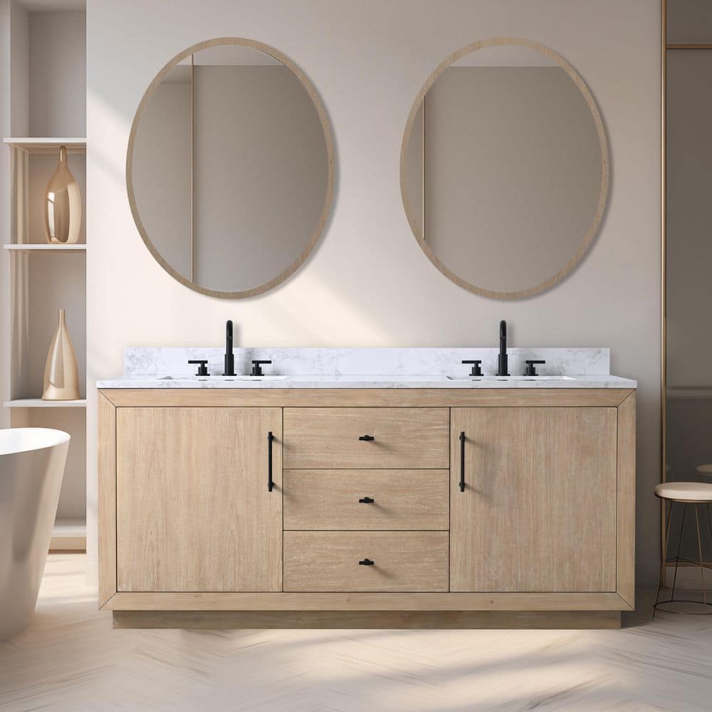 Reviews for Vanity Art Avignon 72 in. Double Sink Freestanding Light ...