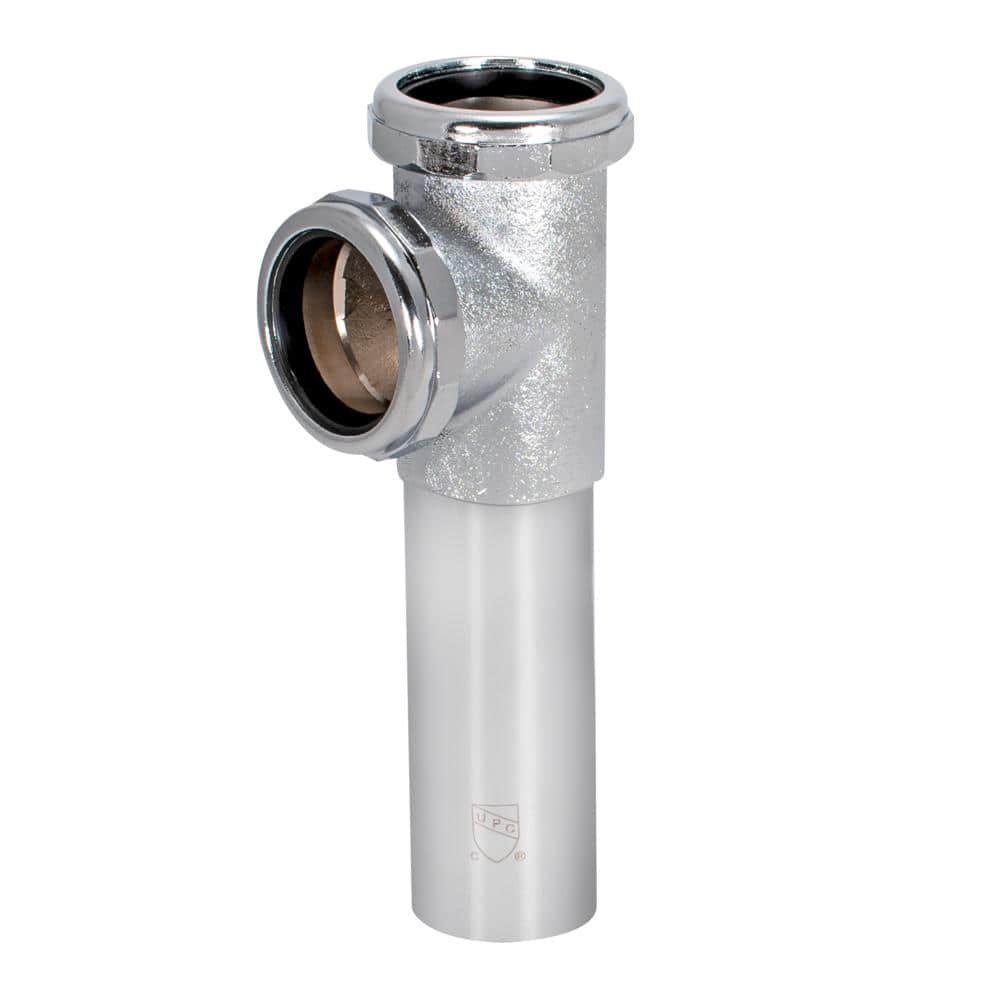 EASTMAN 1-1/2 in. Brass End Outlet Tee with Baffle 35132 - The Home Depot