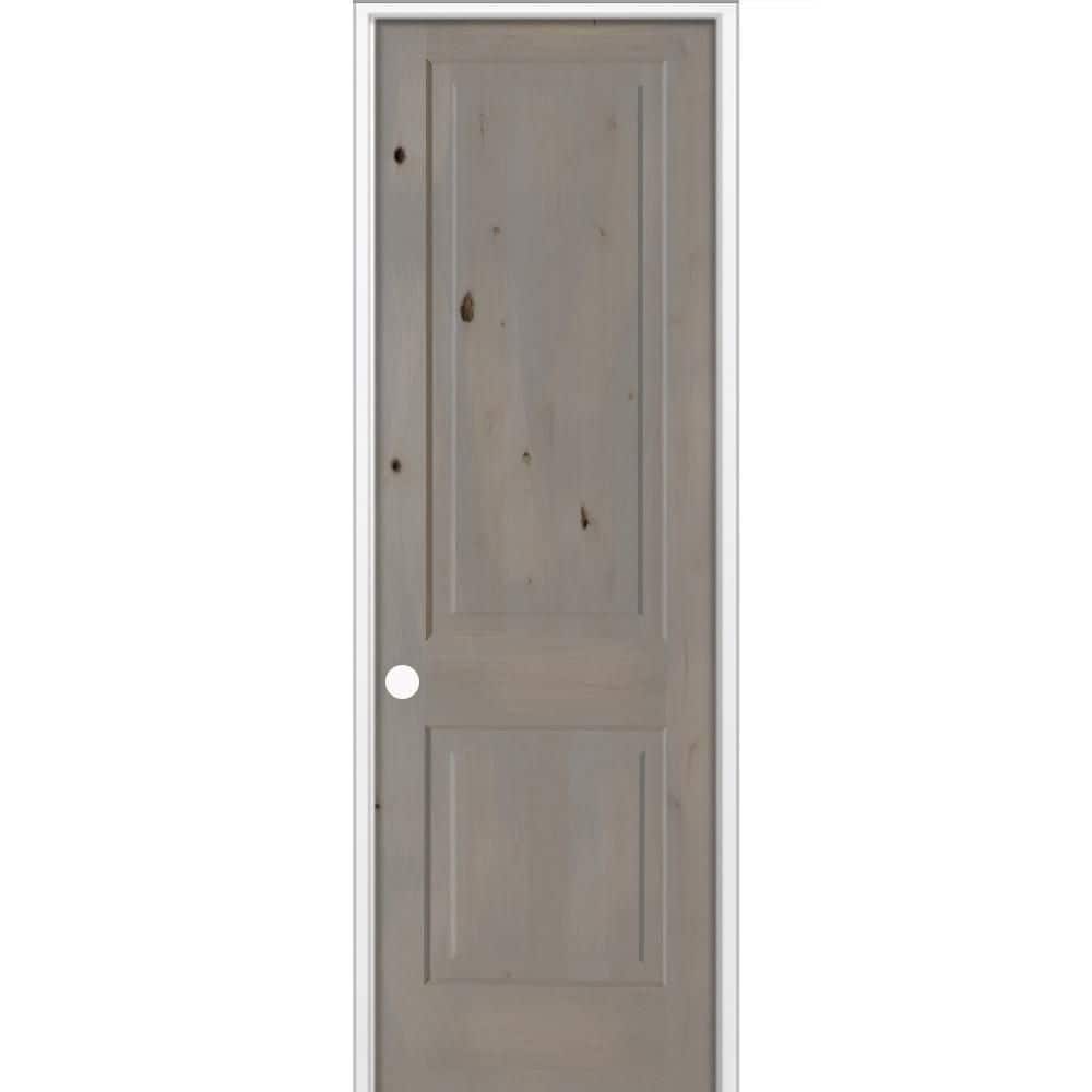 Reviews for Krosswood Doors 30 in. x 96 in Rustic Knotty Alder 2-Panel ...