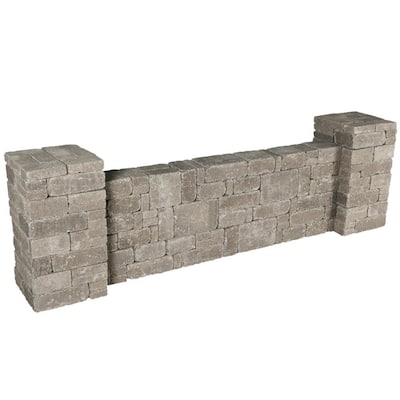 Pavestone RumbleStone 94.5 in. x 26 in. x 26 in. Column/Wall Kit in ...