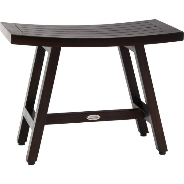 AquaTeak Patented 18 in. x 12 in. Spa Lotus Mocha-Shield Freestanding ...