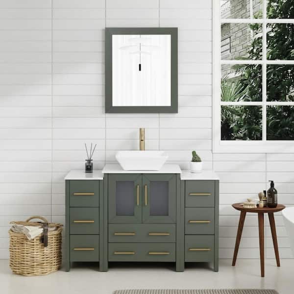 Reviews for Vanity Art Ravenna 36 in. Single Sink Freestanding Vintage ...
