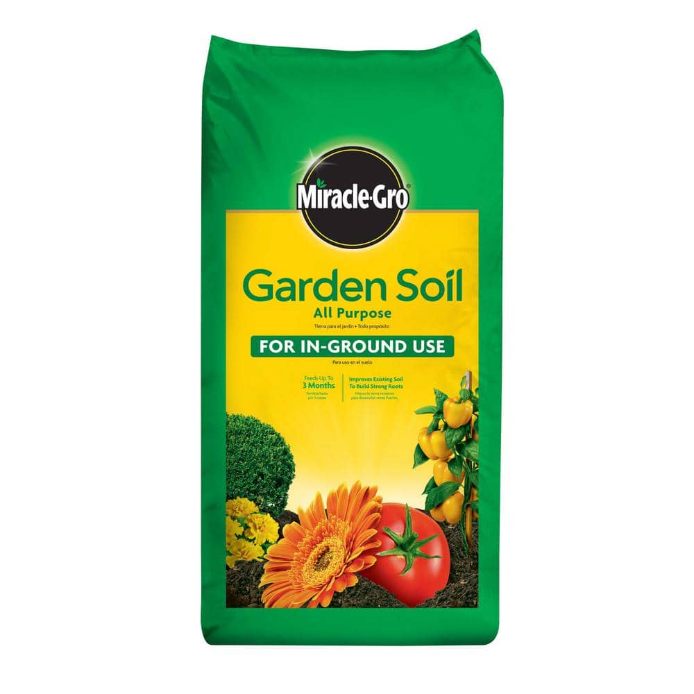 Miracle-Gro Garden Soil All Purpose 2 cu. ft. For In-Ground Use ...