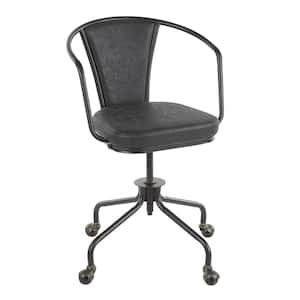 Lumisource Duke Espresso Faux Leather Industrial Task Chair OC-DUKZ BK ...