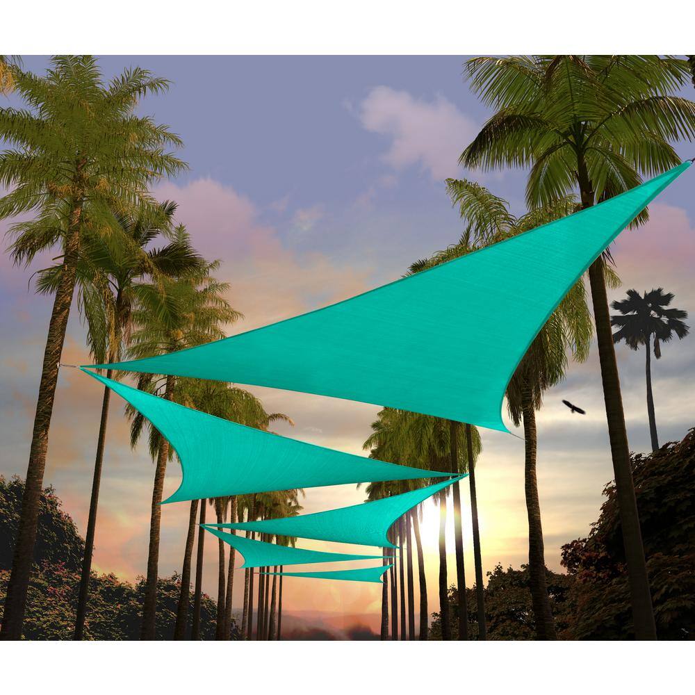 Reviews for AMGO 32 ft. x 32 ft. x 32 ft. Turquoise Triangle Shade Sail ...