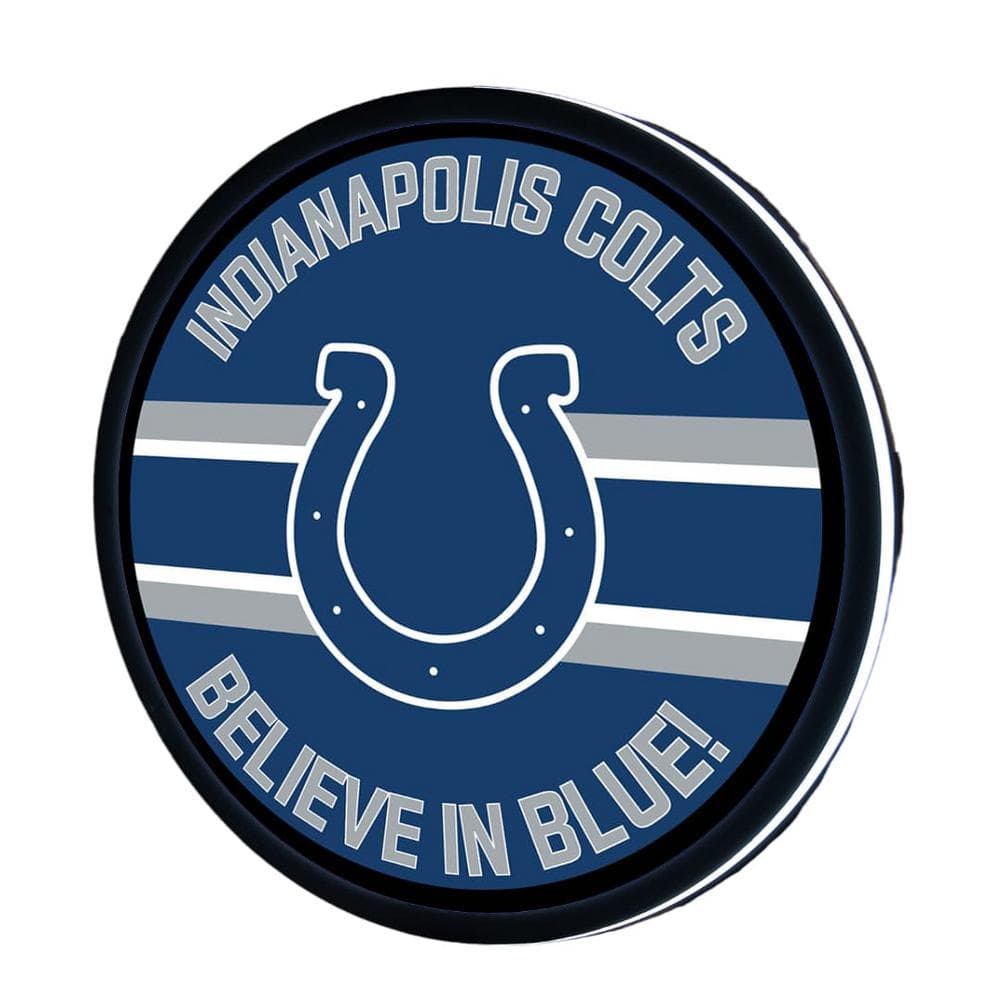 Evergreen Indianapolis Colts 15 in. Round Plug-in LED Lighted Sign ...