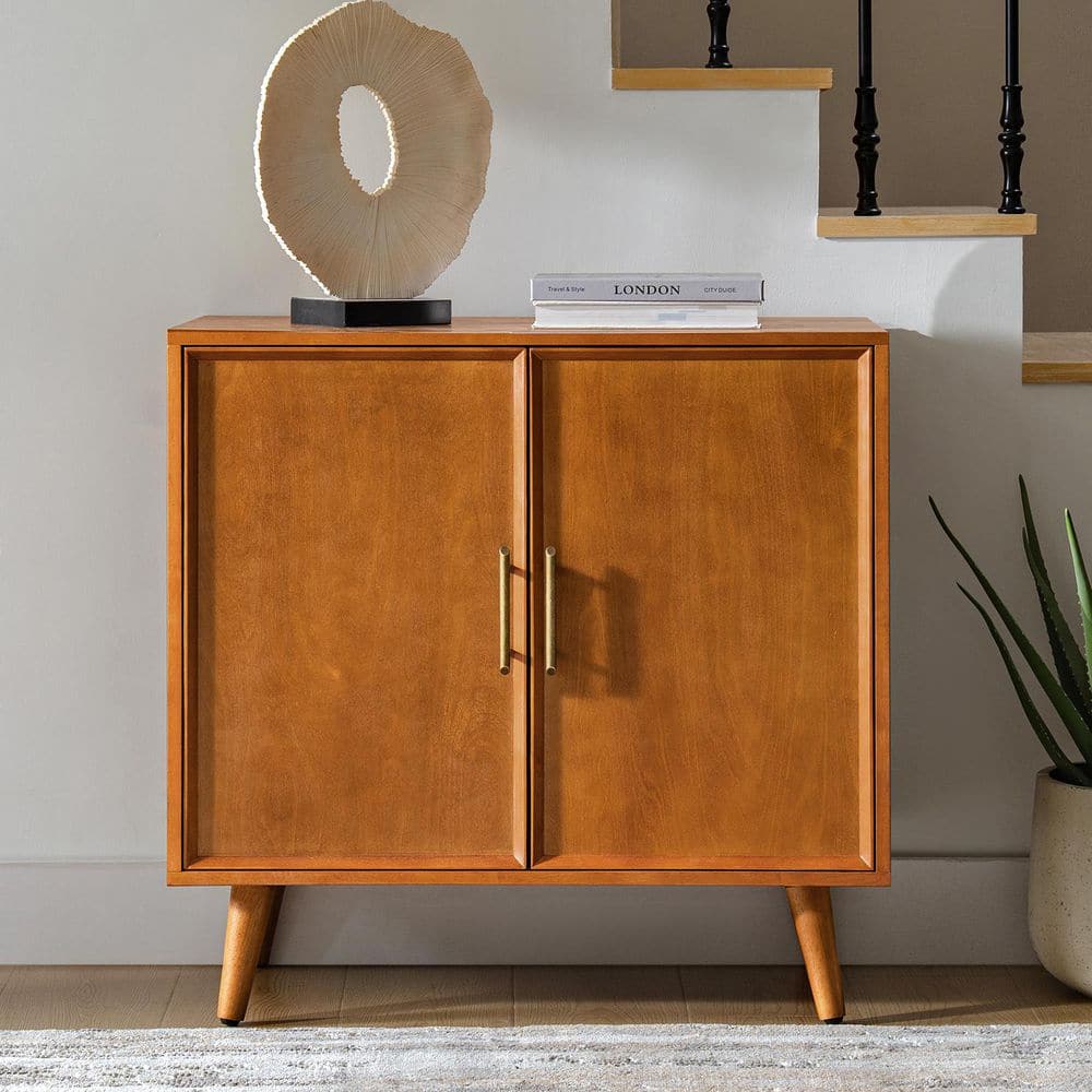 JAYDEN CREATION Connie Acorn 32 in. 2-Door Accent Cabinet with ...