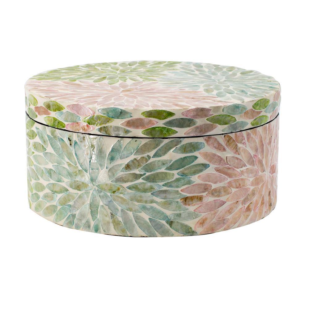 A & B Home Multi-Colored Wood Decorative Box with Lid 46962 - The Home ...