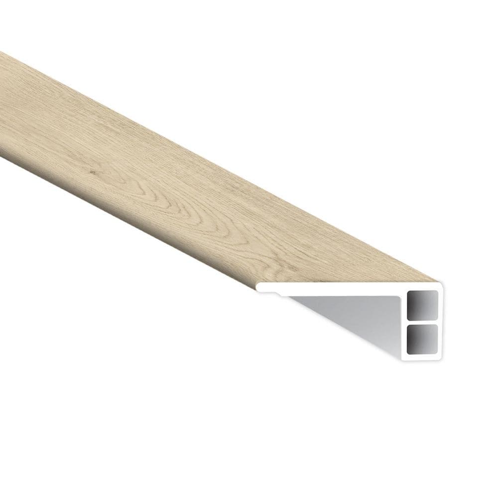 A&A Surfaces Glenford 0.75 in. T x 2.75 in. W x 94 in. L Luxury Vinyl Flush Stair Nose Eased ...