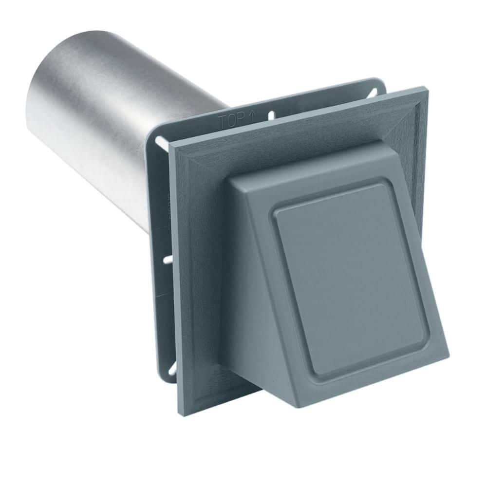 Ply Gem 6-7/8 in. x 6-7/8in. Polypropylene Hooded Exhaust Utility Vent ...