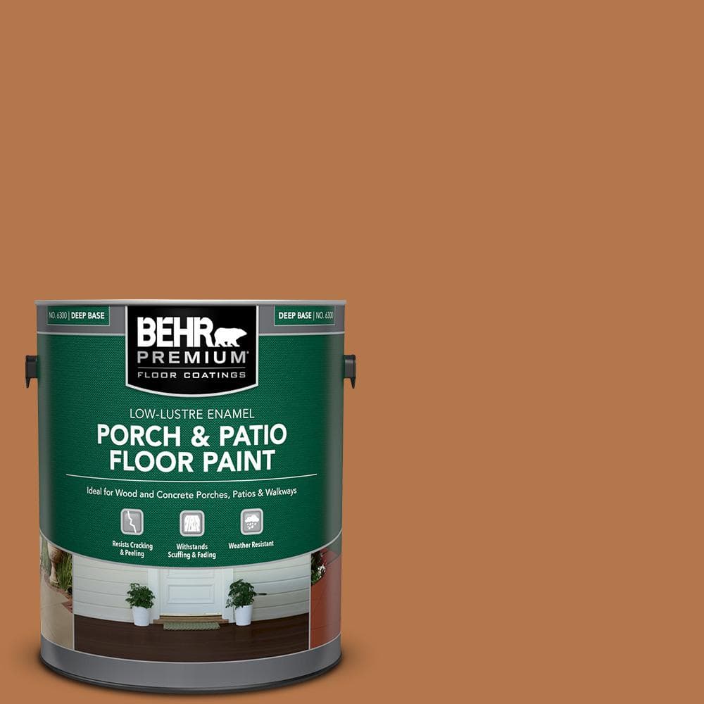 BEHR PREMIUM 1 gal. #SC-533 Cedar Naturaltone Low-Lustre Enamel ...