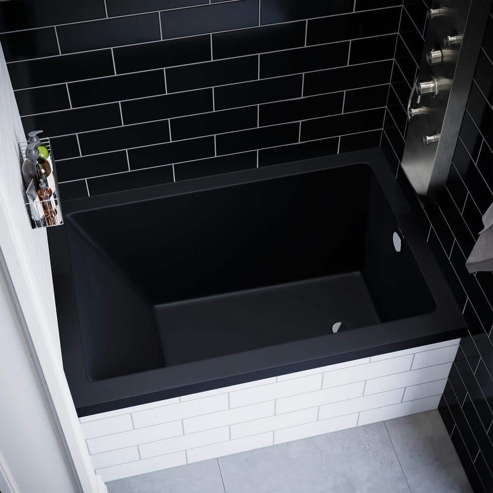 Swiss Madison Voltaire 48 in. x 32 in. Rectangular Soaking Bathtub with ...