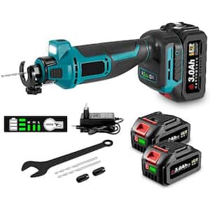 Cordless Drywall Cutting Tool with 3-Speed Adjustable Brushless Router ...