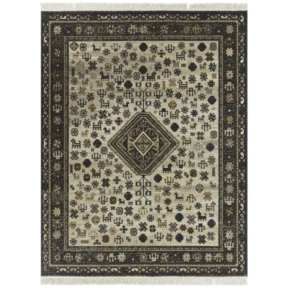 BALTA Eugene Cream 5 ft. x 7 ft. Oriental Area Rug 3100903 - The Home Depot