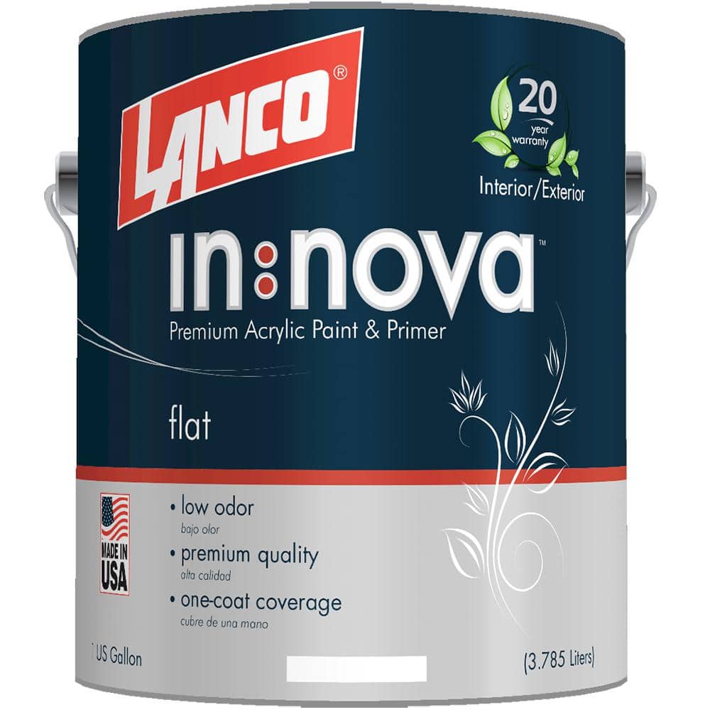 Lanco 1 Gal. Innova 2-in-1 Paint and Primer Deep Base Interior/Exterior ...