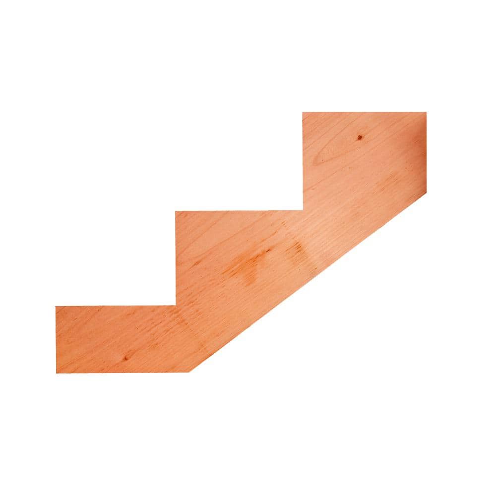 3-Step Redwood Stair Stringer RSSR3 - The Home Depot