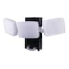 Defiant 270° Black Motion Sensor Battery Powered Outdoor 3-Head Dusk to ...