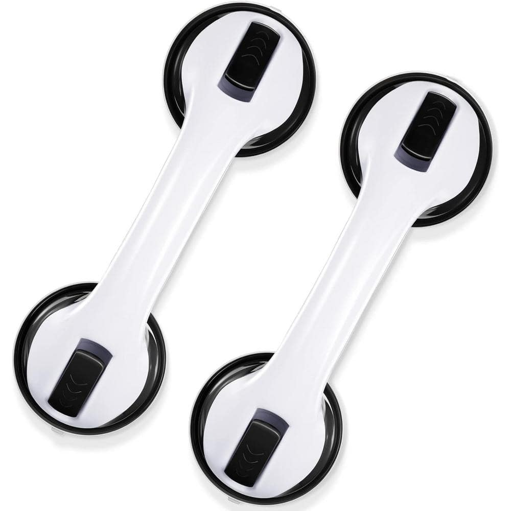 Adrinfly 12 in. Concealed Screw Strong Suction Shower Grab Bars in ...