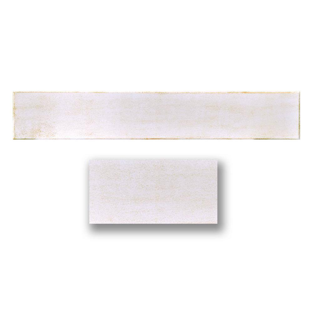 A La Maison Ceilings White Washed Gold 0.5 ft. x 3 ft. Glue Up Hand ...